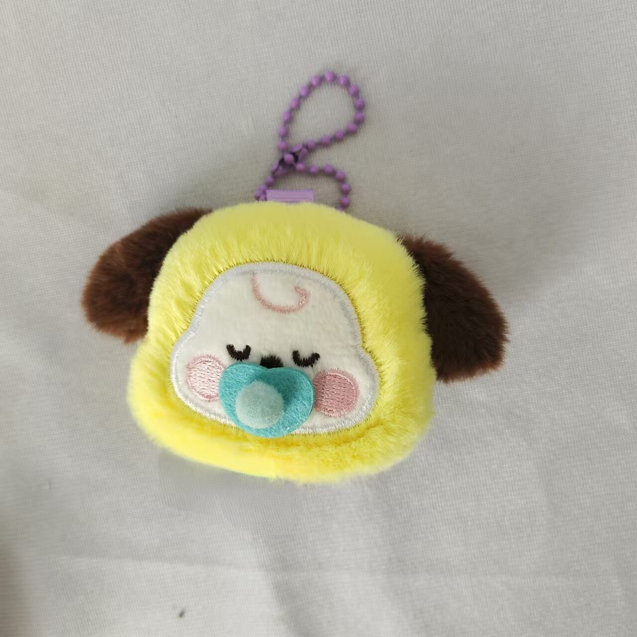 Милый мини-брелок в виде куклы, популярной корейской группы знаменитостей, для рюкзака, в виде соски, игрушка-украшение.