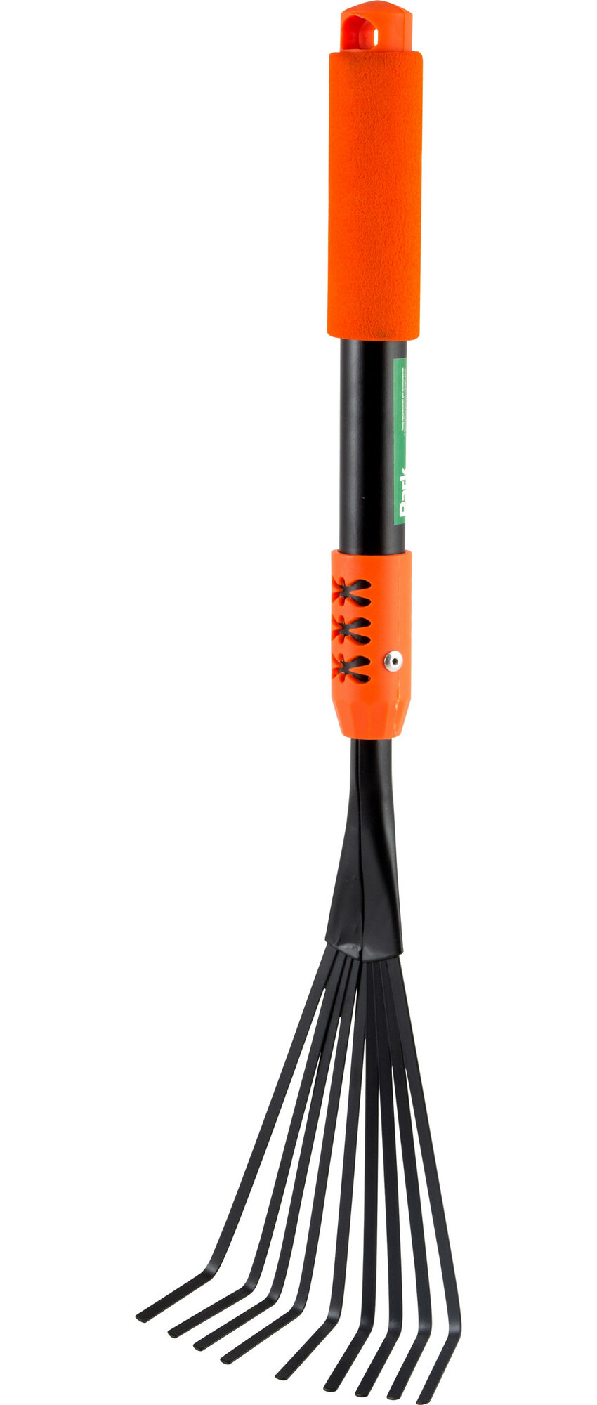 Грабли малые веерные PARK, 50х13 см, из стали, с поролоновой ручкой