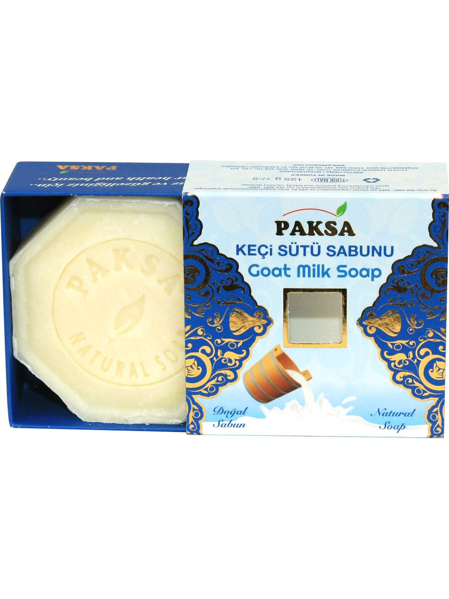 Мыло турецкое PAKSA "Козье молоко", пилинговый эффект, 125 г