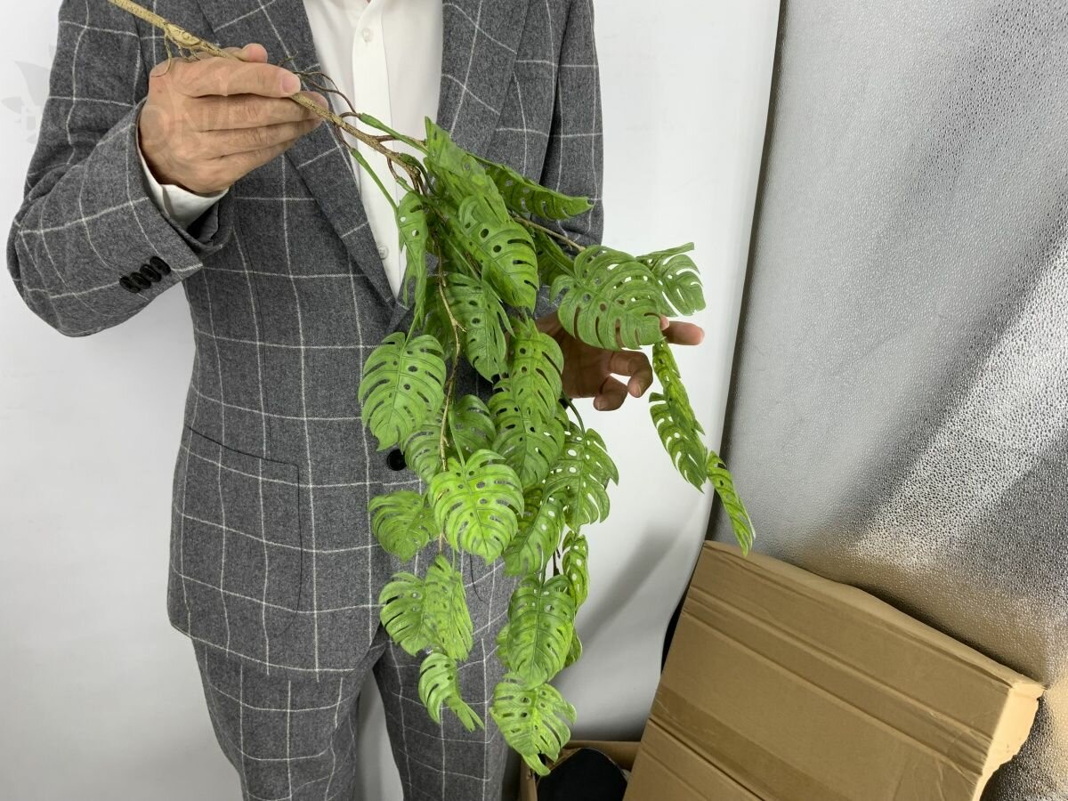 Искусственные цветы для декораторов фитостен Монстера ампельная лиана для кашпо 80 см