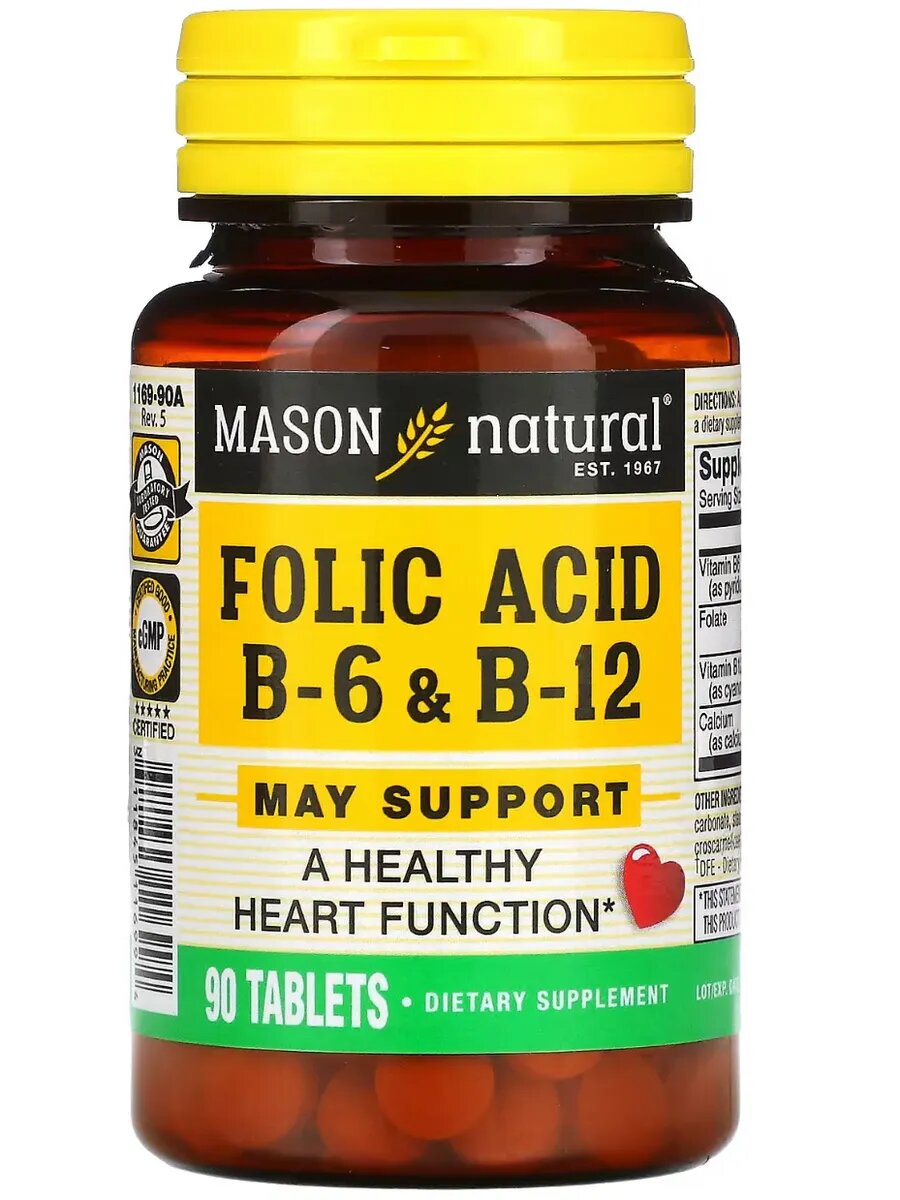 Heart Formula B6/B12/Folic Acid Tablets