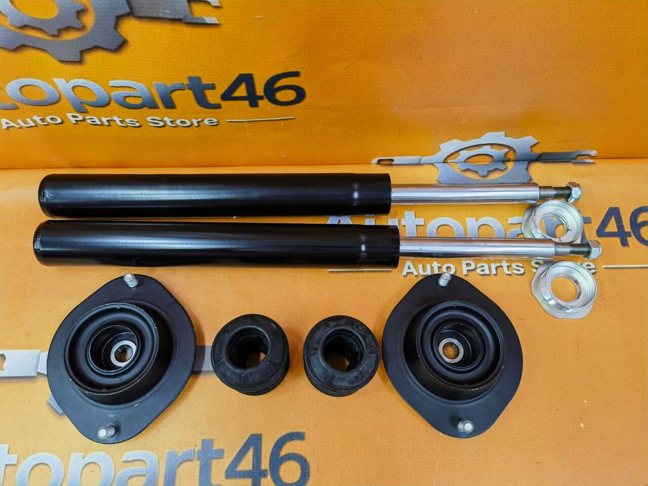 Амортизаторы передней подвески газовые в сборе с опорами и отбойниками Дэу Нексия Daewoo Nexia Комплект на 2 стороны