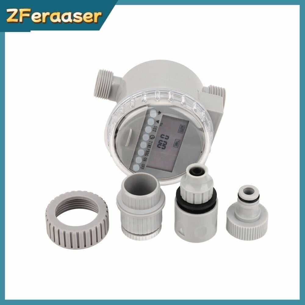 Солнечный таймер воды, ЖК-дисплей, автоматический, домашний сад.