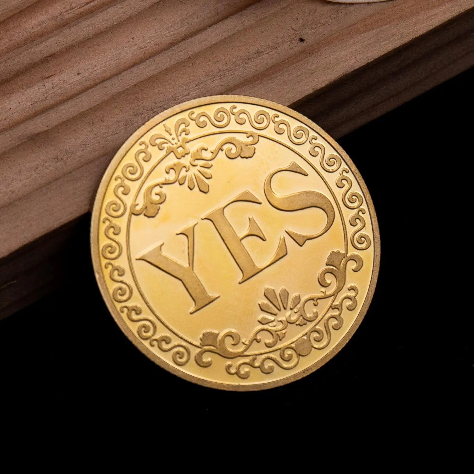 Бронзовая монета "YES" GB-100, памятная