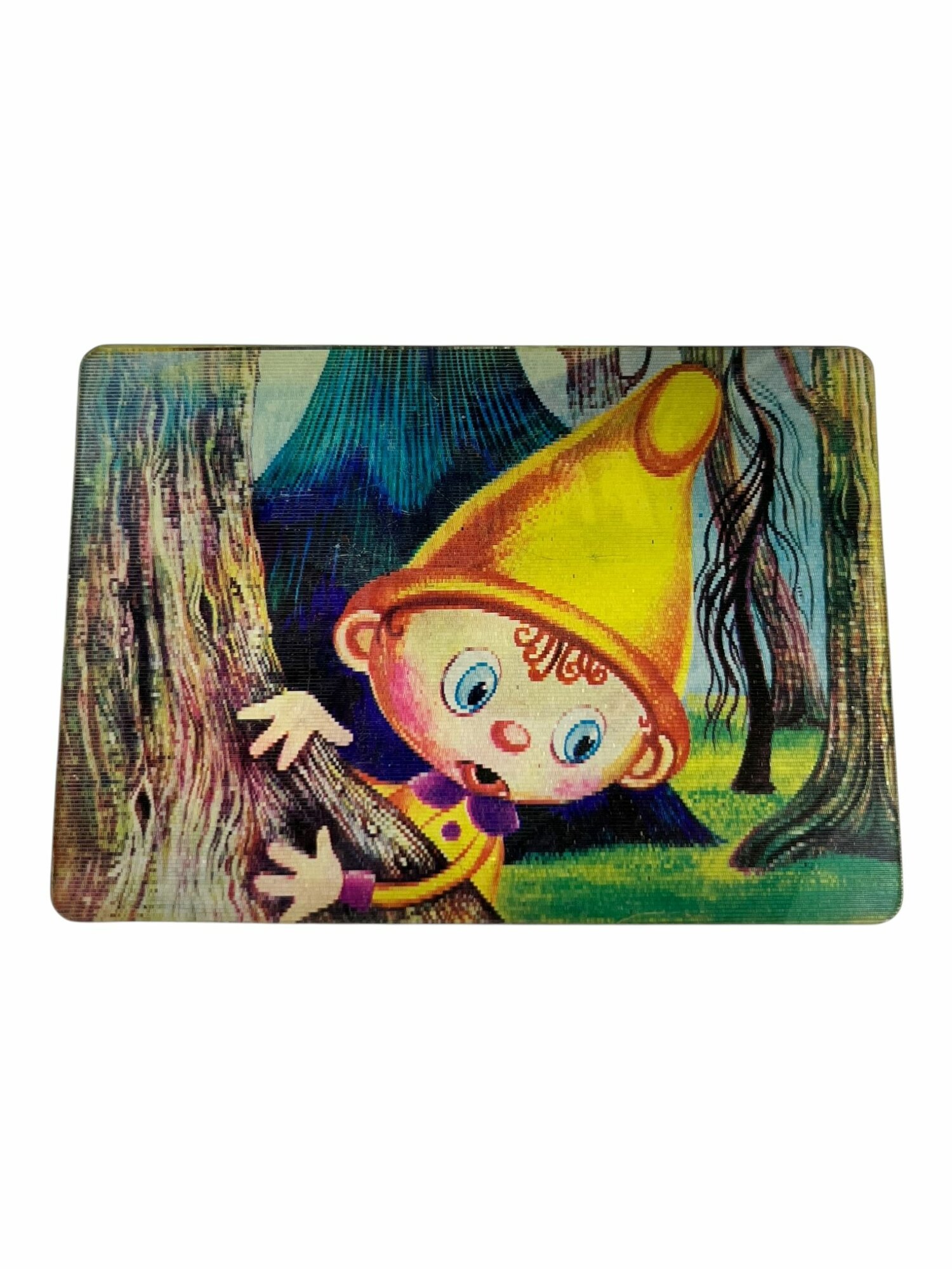 Советский винтажный переливающийся календарь, советская мультипликация, сделано в СССР