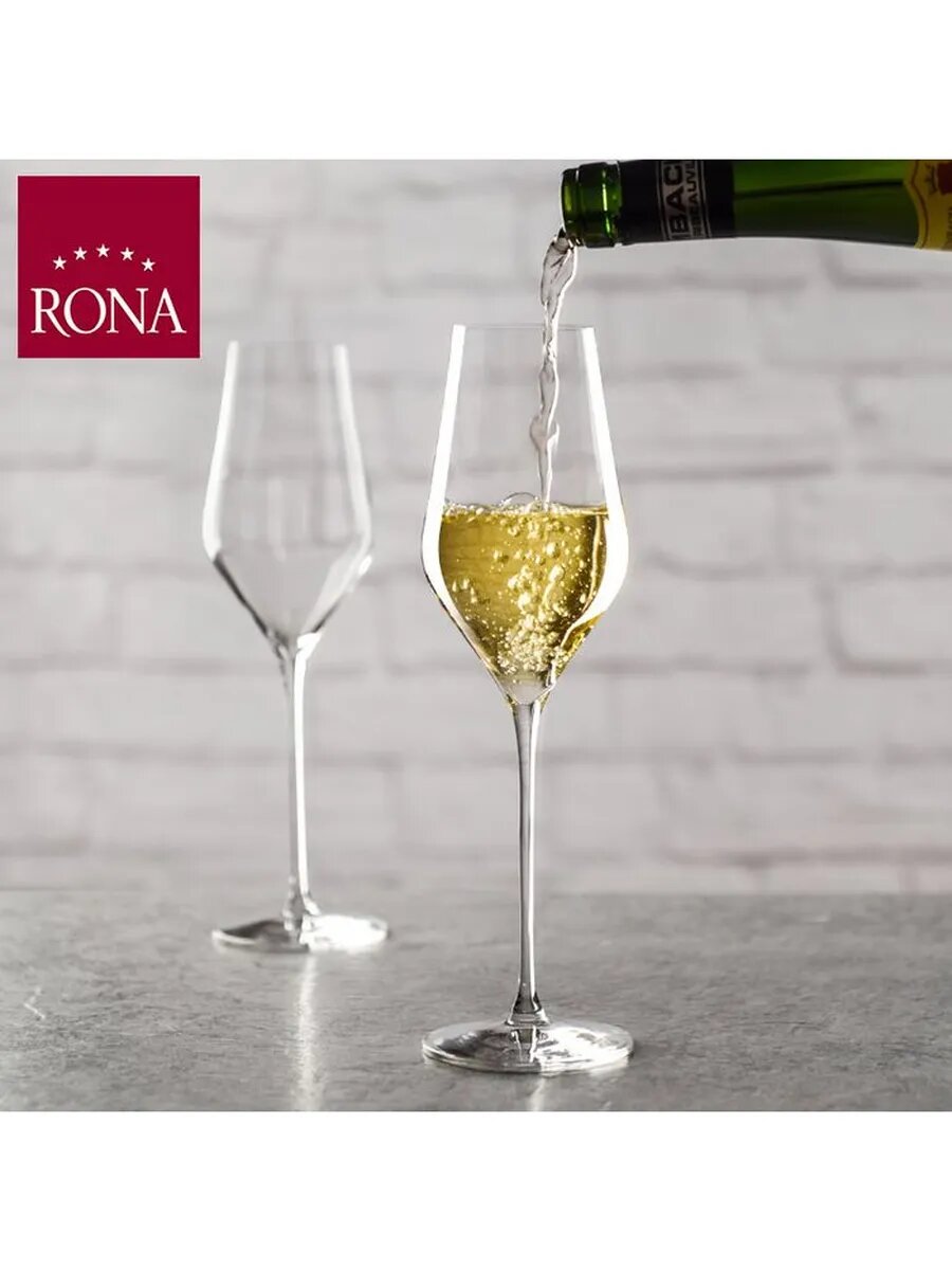 Набор бокалов для белого вина RONA Ballet Style, бесцветный