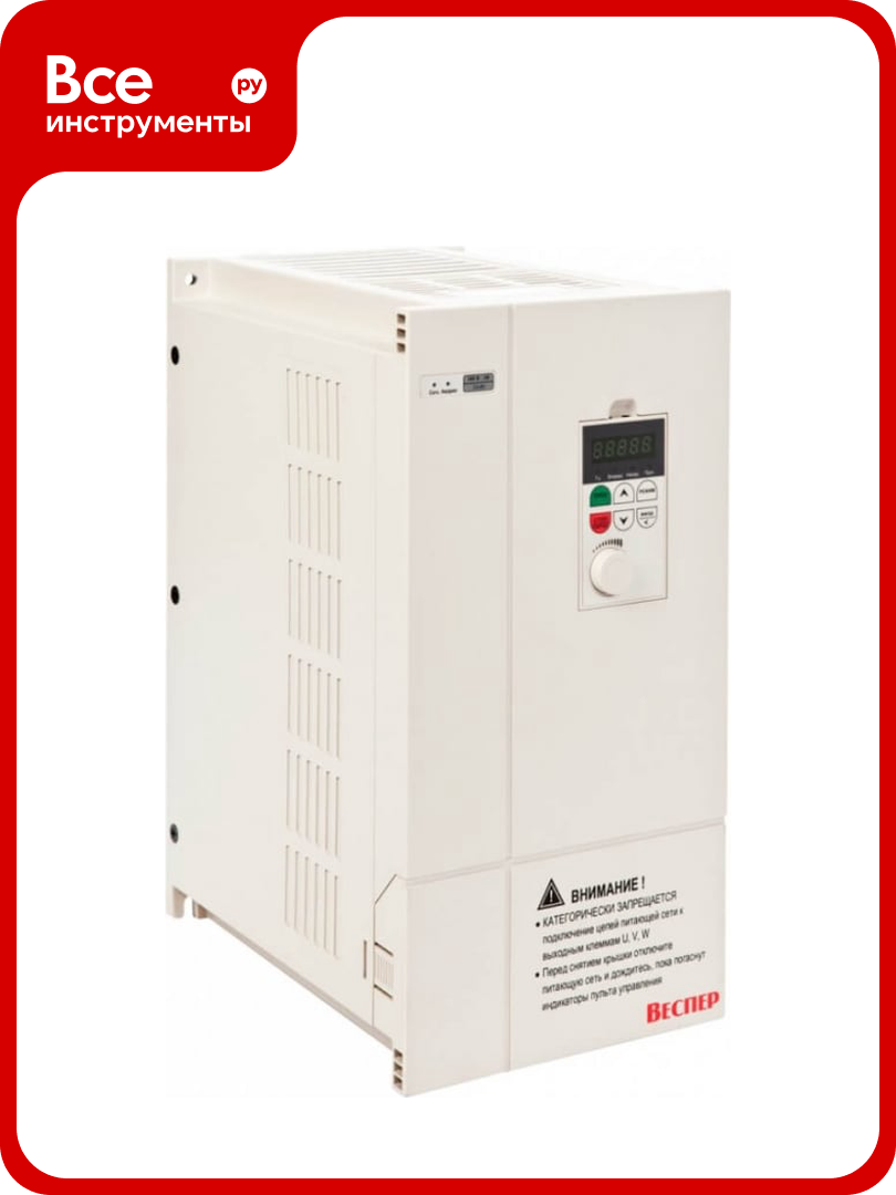 Преобразователь частоты Веспер E4-8400-030H 22кВт 380В, со съемным пультом VSP5968