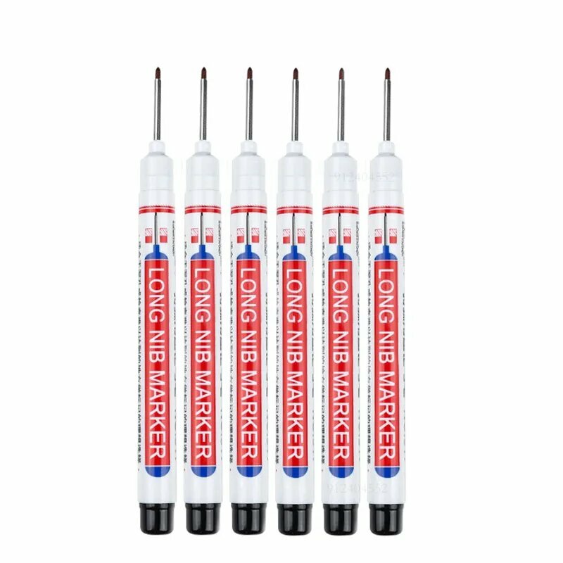 Маркеры с длинным наконечником и глубоким отверстием, 20 мм, 6 шт./набор