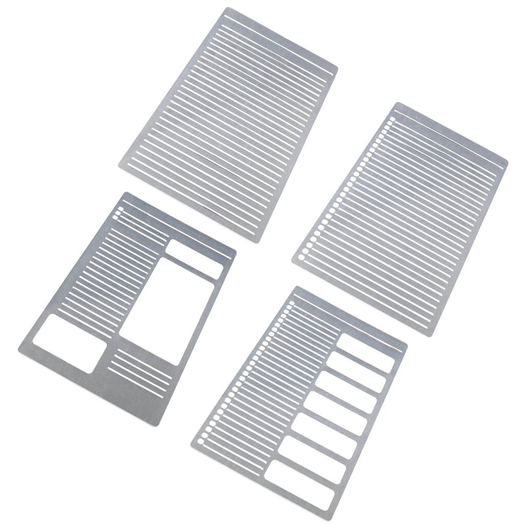 Набор из 4 многоразовых инструментов для создания шаблонов блокнотов