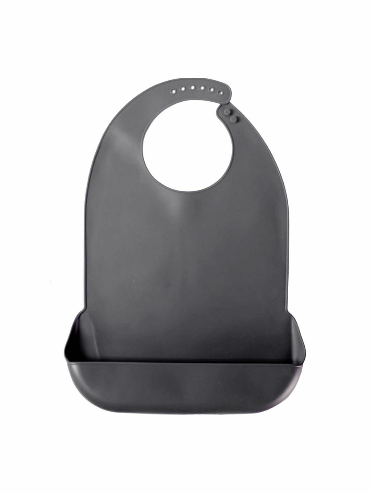 Водонепроницаемый силиконовый нагрудник для взрослых, Черный