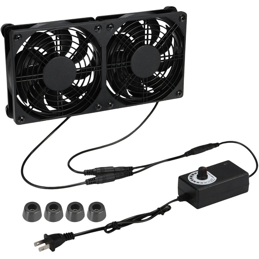 Высокоэффективный 120-миллиметровый вентилятор для игровых консолей и рабочих станций с регулируемой частотой вращения от 3 В до 12 В
