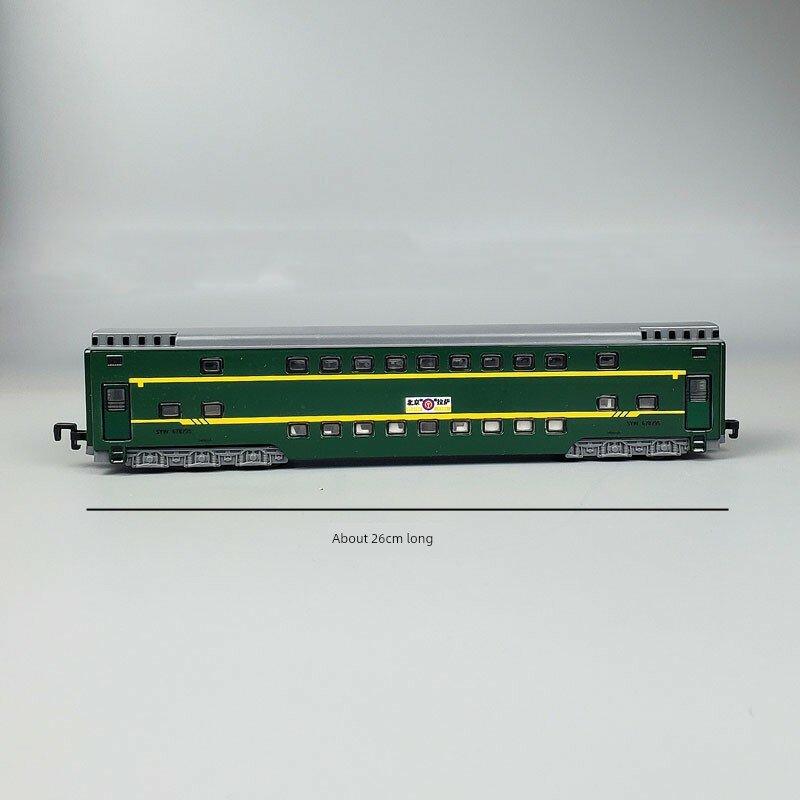 Серия «Гармония» Модель Электрического Поезда Масштаба 1:87 из Сплава, Одиночный Вагон Зеленого Цвета для Детской
