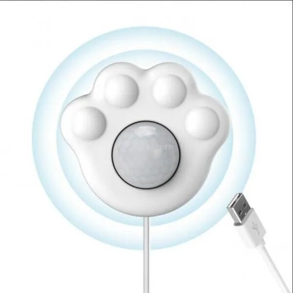 Умный датчик движения для автоматической поилки для кошек, бесшумный, энергосберегающий, с USB-подключением, 3 метра обнаружения