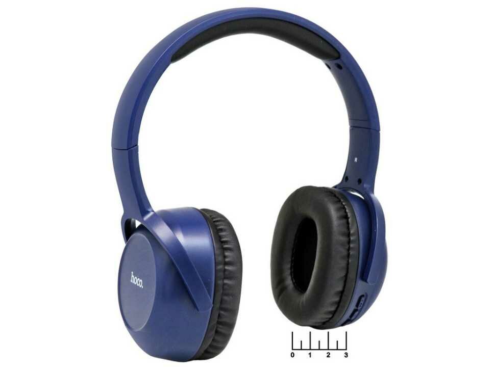 Наушники (гарнитура) Hoco W33 (Hands Free) + bluetooth (синие)