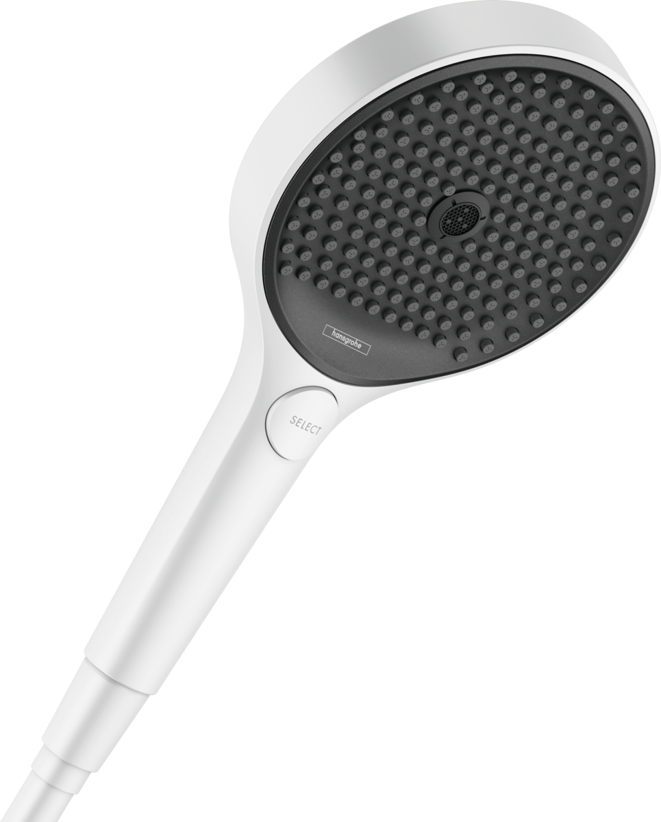 Ручной душ Hansgrohe Rainfinity 130 3jet EcoSmart 8,5 л/мин 26865700, матовый белый