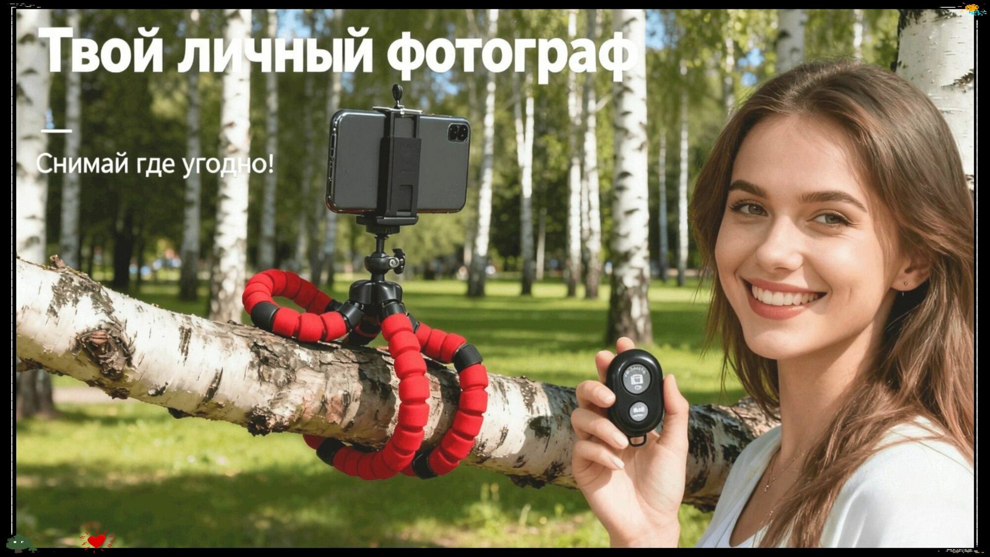 Гибкий штатив-осьминог для телефона с Bluetooth пультом, универсальный трипод-держатель для смартфона, для съемки видео, влогов, для айфона и андроид