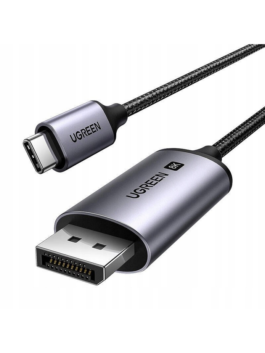 Кабель UGREEN CM556 (25157) USB-C to DisplayPort 1м Серый USB-C to DisplayPort (RU)