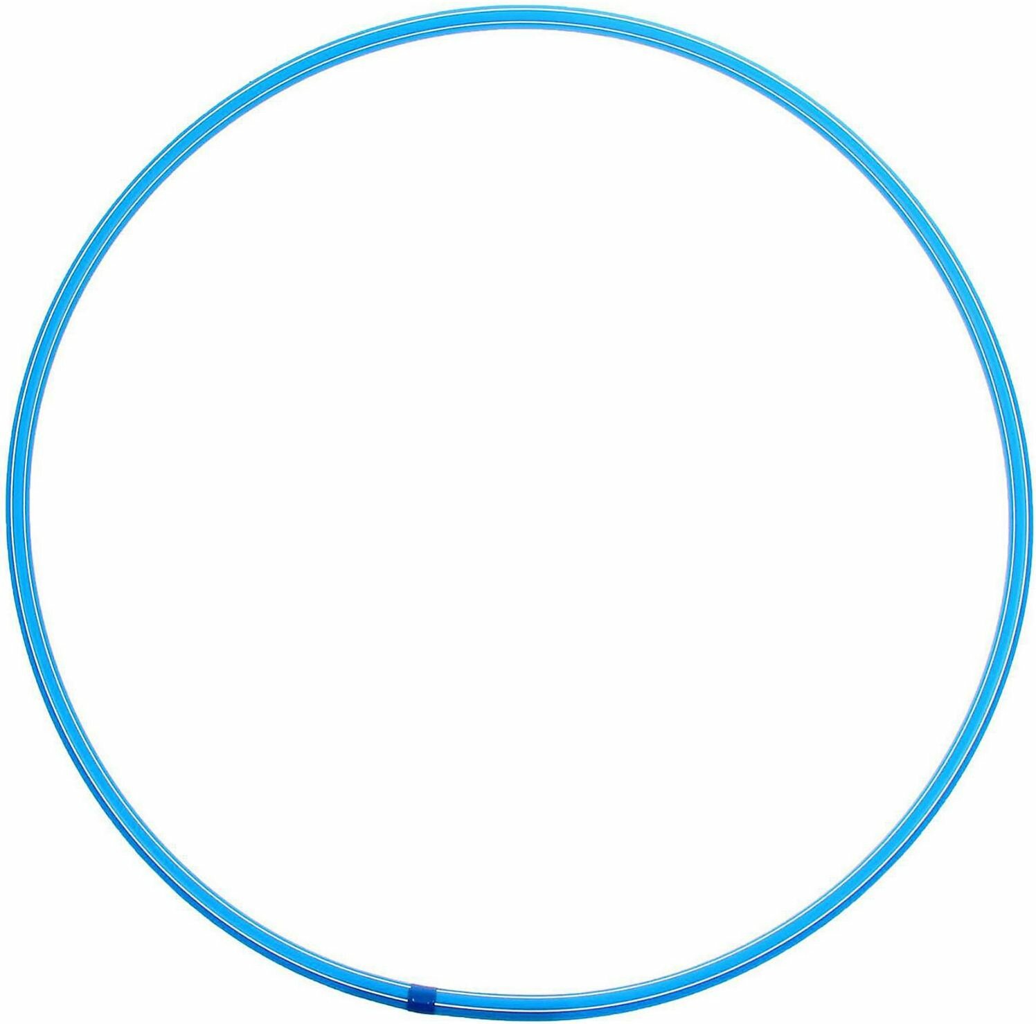 Обруч детский для художественной гимнастики, диаметр 70 см, толщина 2 см, хулахуп для похудения, занятий фитнесом и спортом, для физкультуры, лфк и зарядки, цвет голубой