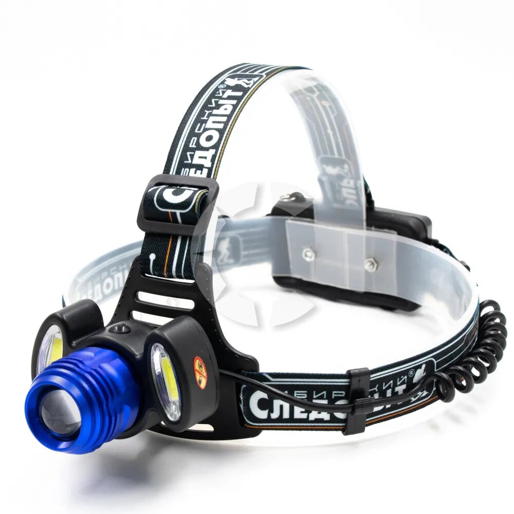 Фонарь налобный светодиодный для походов, туризма, отдыха аккумуляторный