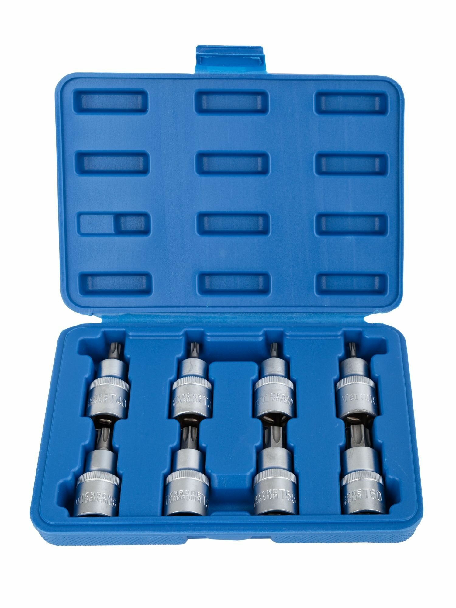 Набор головок со вставкой TORX 1/2", длина 55 мм, 8пр.