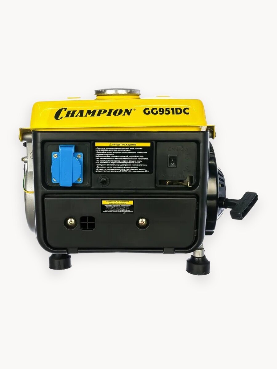 Генератор бензиновый GG951DC 0,72 кВт, мощность двигателя 1.5 кВт/2 л. с.