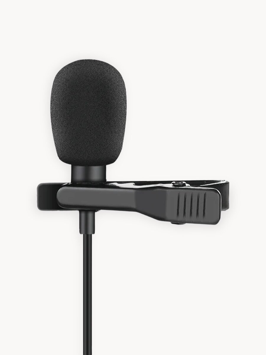 Микрофон петличный для телефона, проводной маленький микрофон петличка на одежду , штекер 3.5 мм AUX