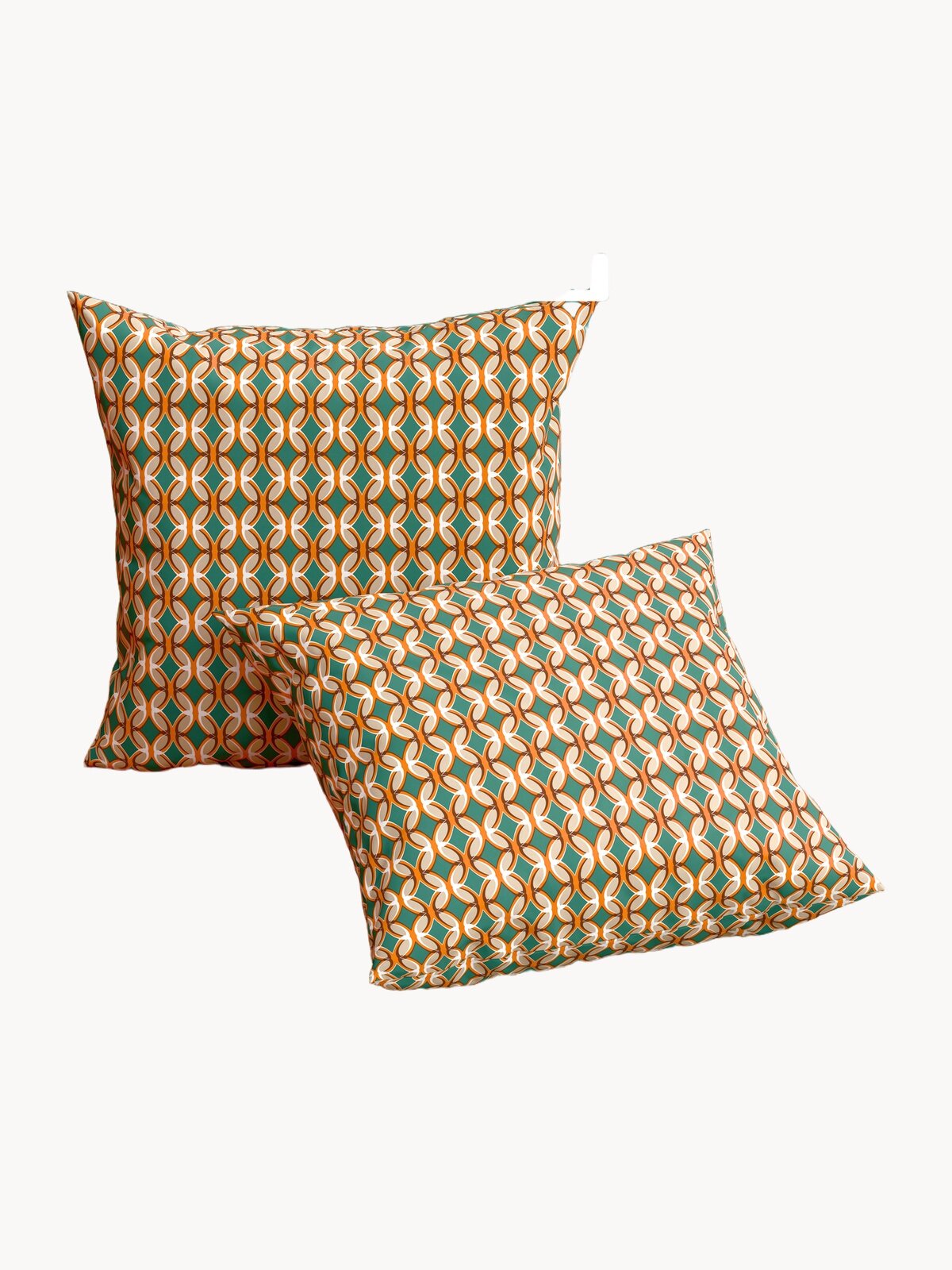 Наволочки 70х70 2 шт Хлопок, Поплин Galtex Византия бежево-зеленый