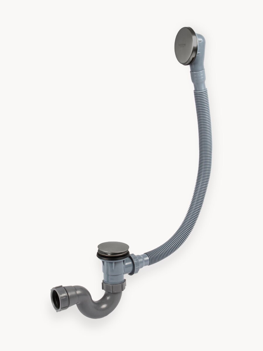 Слив-перелив для ванны Ledeme RL84D-1 регулир. клик-клак оружейная сталь