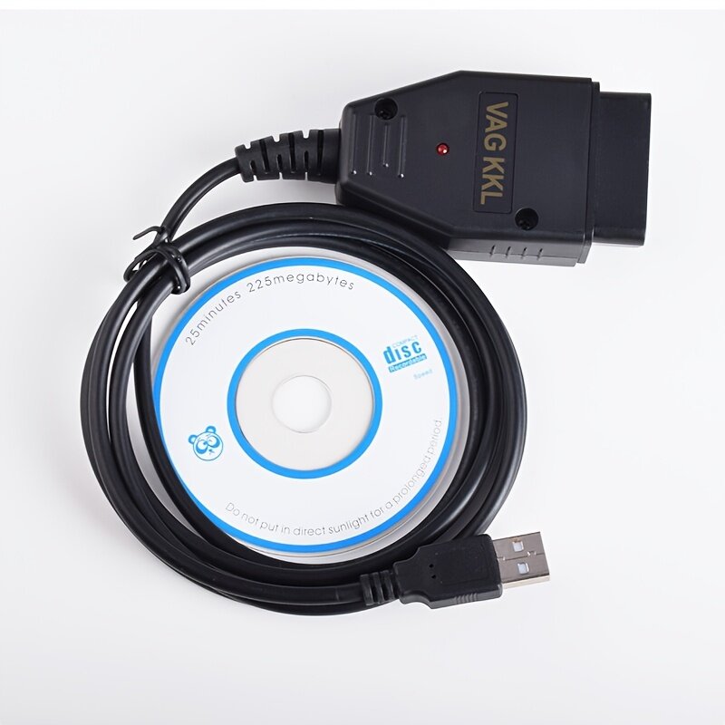 Кабель диагностики OBD2 VAG KKL 409.1 с интерфейсом USB и чипом CH340 для автомобилей Audi и VW, модель VAG KKL ch340