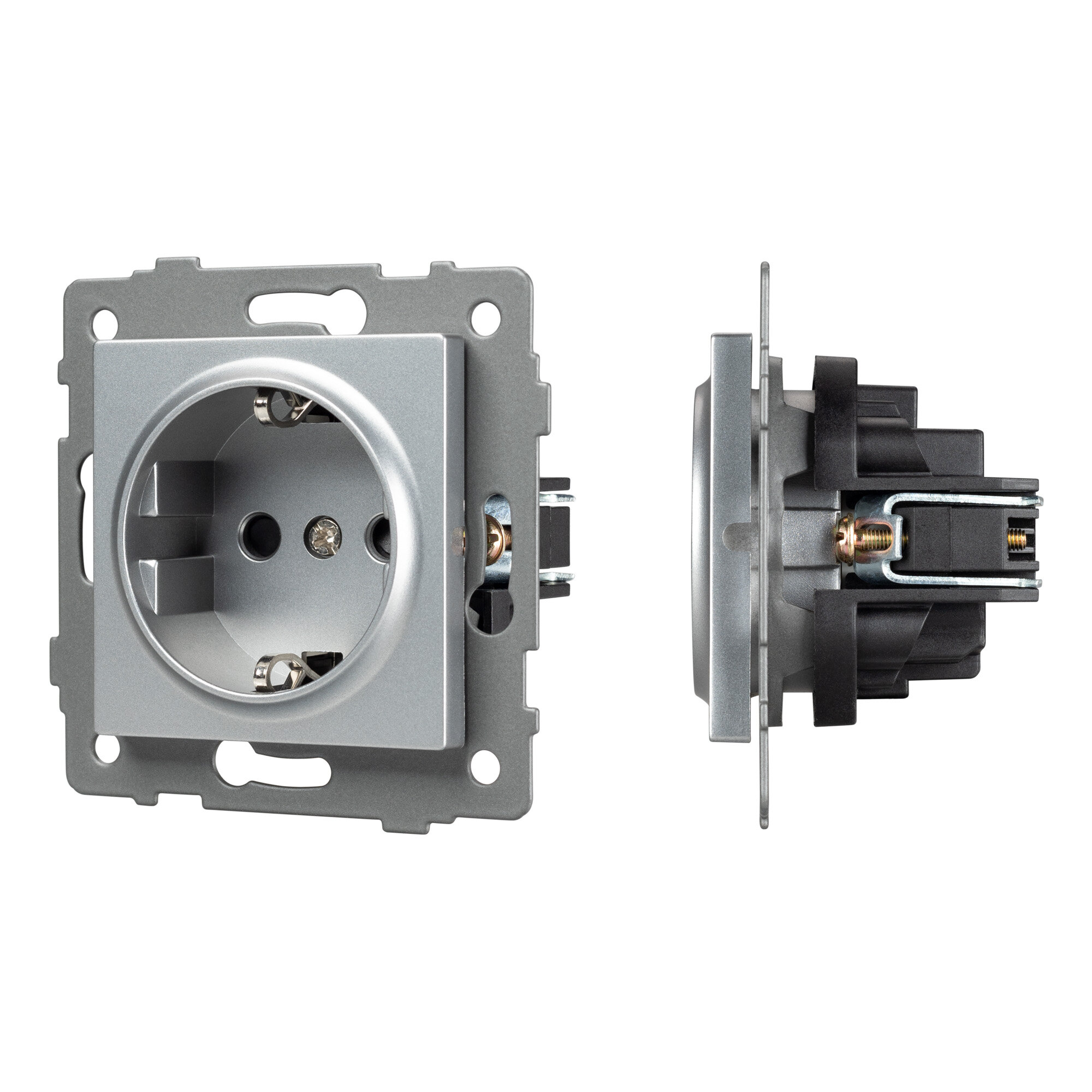 Розетка Arlight Механизм электрической розетки SCT-MEU1-PL-GR-V (250V, 16A) (Arlight, -)