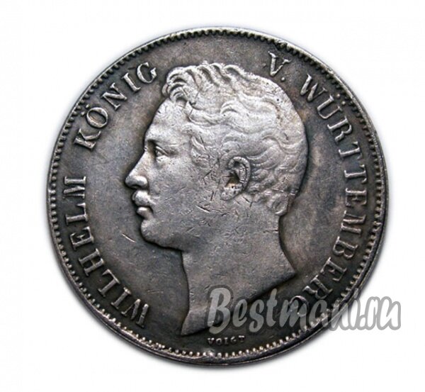 Памятная медалевидная монета 1846 года король Вильгельм 1 сувенирная копия медали монеты, нумизматика, деньги для коллекции