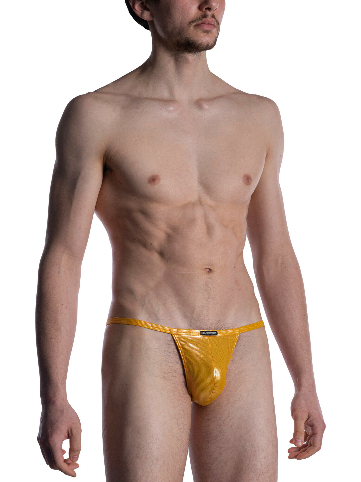 Трусы-танга "M2010 Ultra Tanga - Gold" / Manstore / Золотой / Размер M