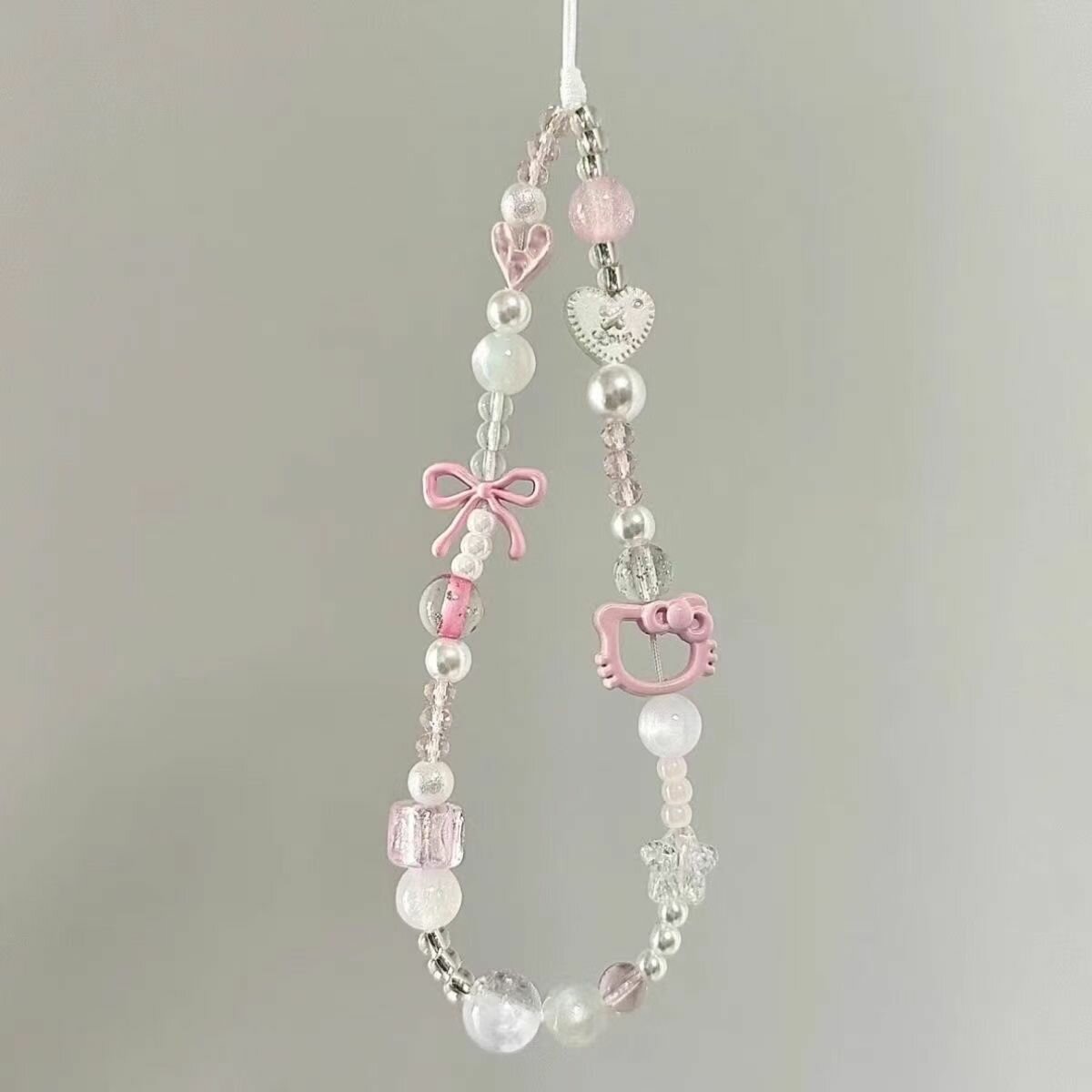 Цепочка для мобильного телефона Hello kitty, цепочка для фотоаппарата, автомобильный брелок