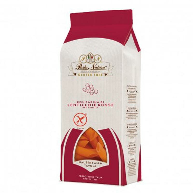 Пенне из красной чечевицы безглютеновые PASTA NATURA 250 г