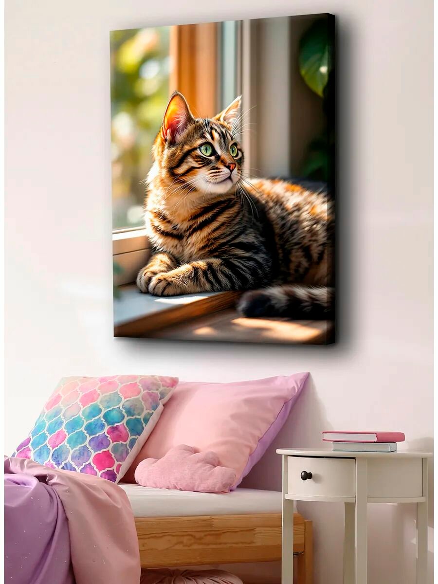 Картина "Милая кошка", на стену 30х40см 1шт.