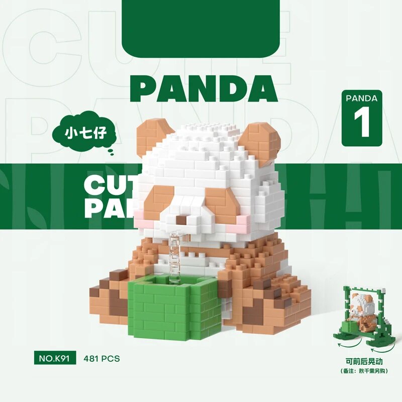 Конструктор Panda из пластика K91-481pcs-no box
