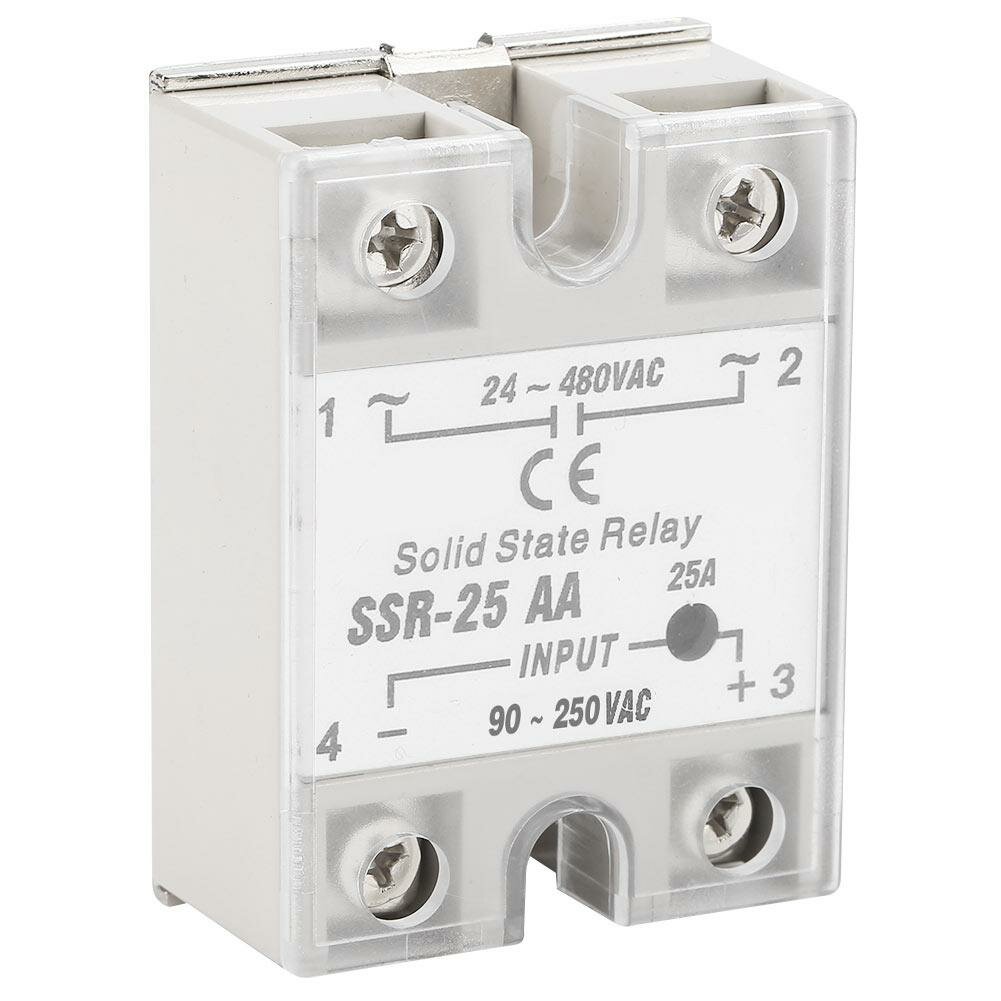 SSR-25 AA 25A Модуль твердотельного реле SSR AC-AC Вход 90-250 В переменного тока Выход 24-480 В переменного тока