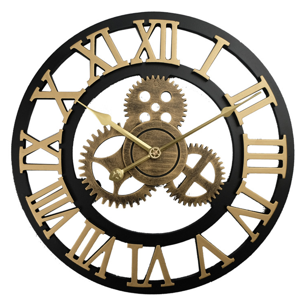 Часы настенные бесшумные с указателями времени, 40*40 cm