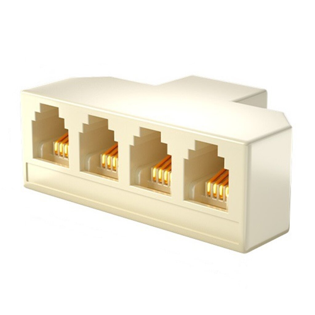1шт Адаптер Разветвителя Телефонной Линии RJ11 RJ-11 6P4C 6P2C Телефонный Разветвитель