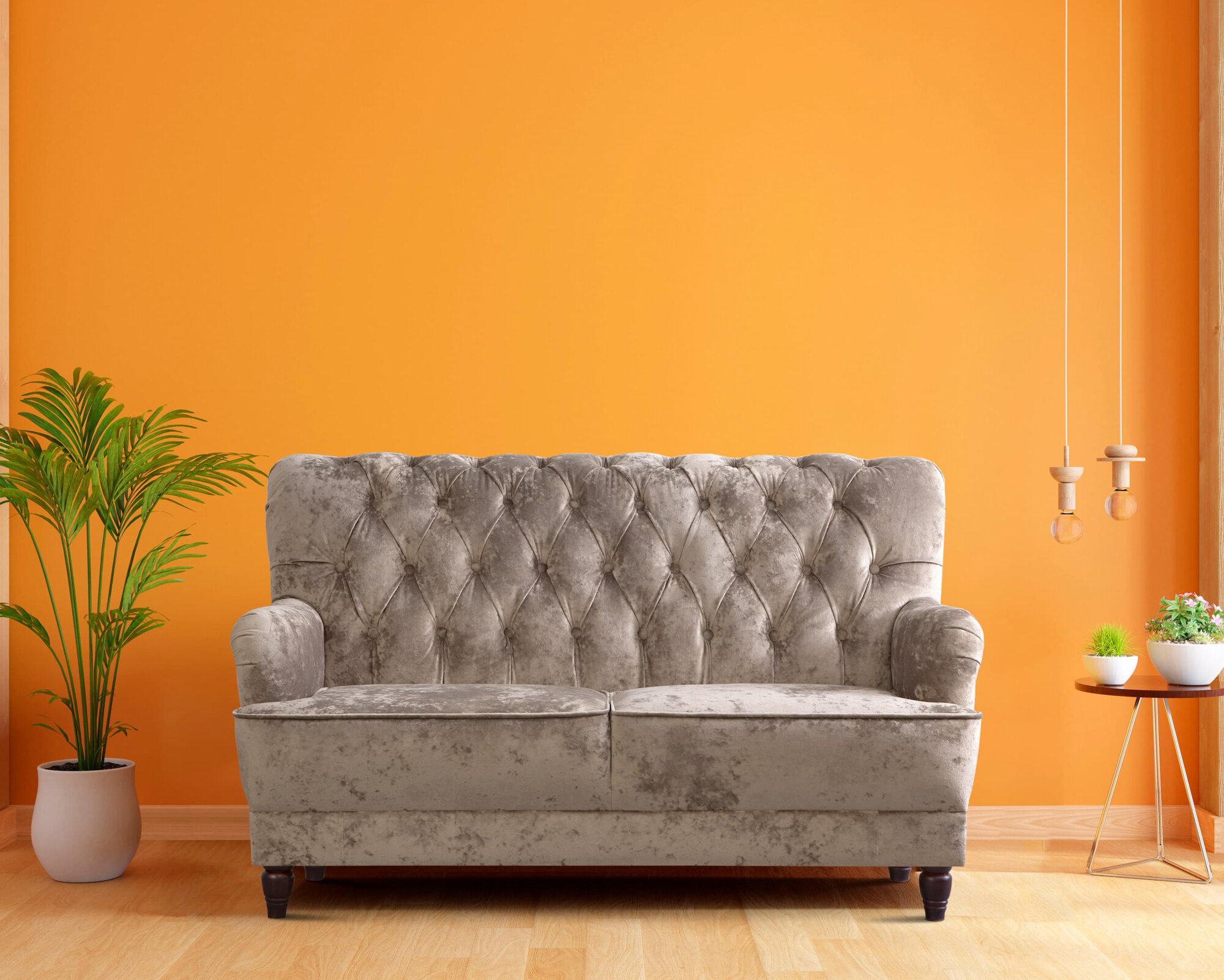 Под заказ Диван "ричмонд" 1,6 на высоких ножках, без механизма, цвет-Plush Latte