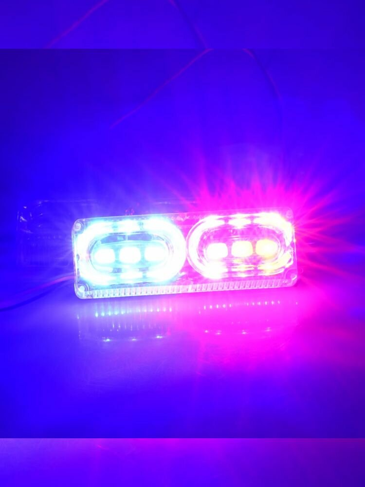 Автомобильные стробоскопы аварийные мигалки,2X3 LED 12V