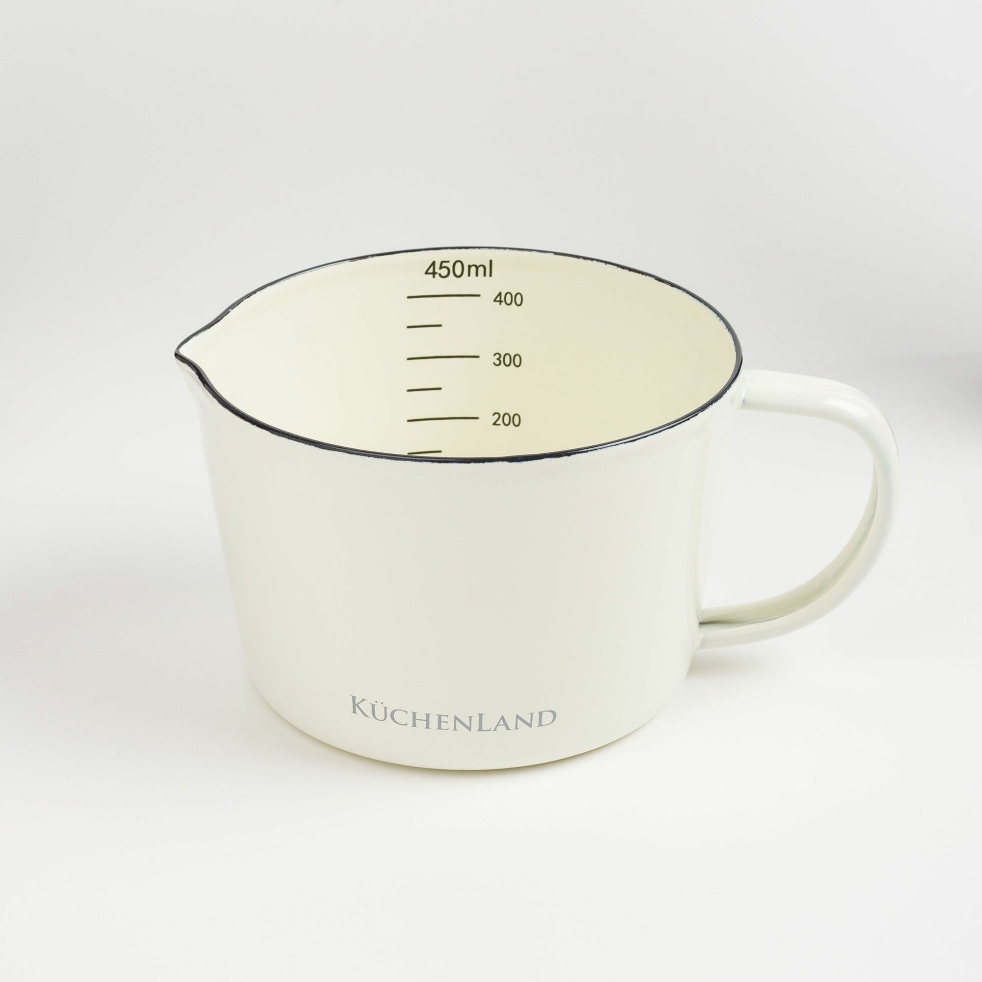 Емкость мерная, 500 мл, металл эмалированный, молочная, Nostalgia