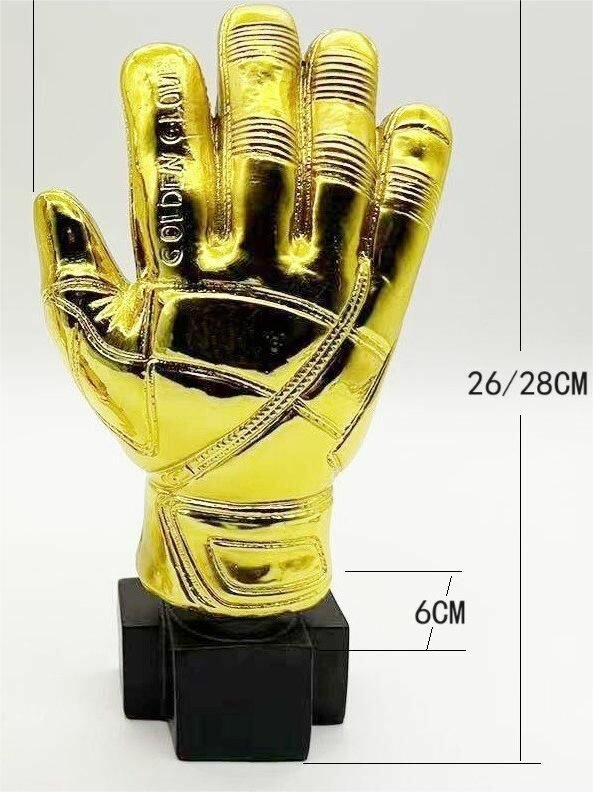 Золотая перчатка Яшина Смоляной материал 14x6x28см