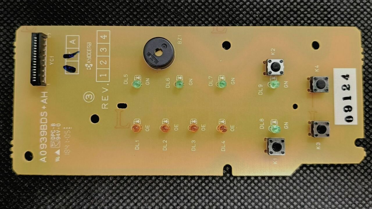 Плата панели управления A0939BDS+AH для принтера Kyocera Ecosys P2335dn (с разбора)