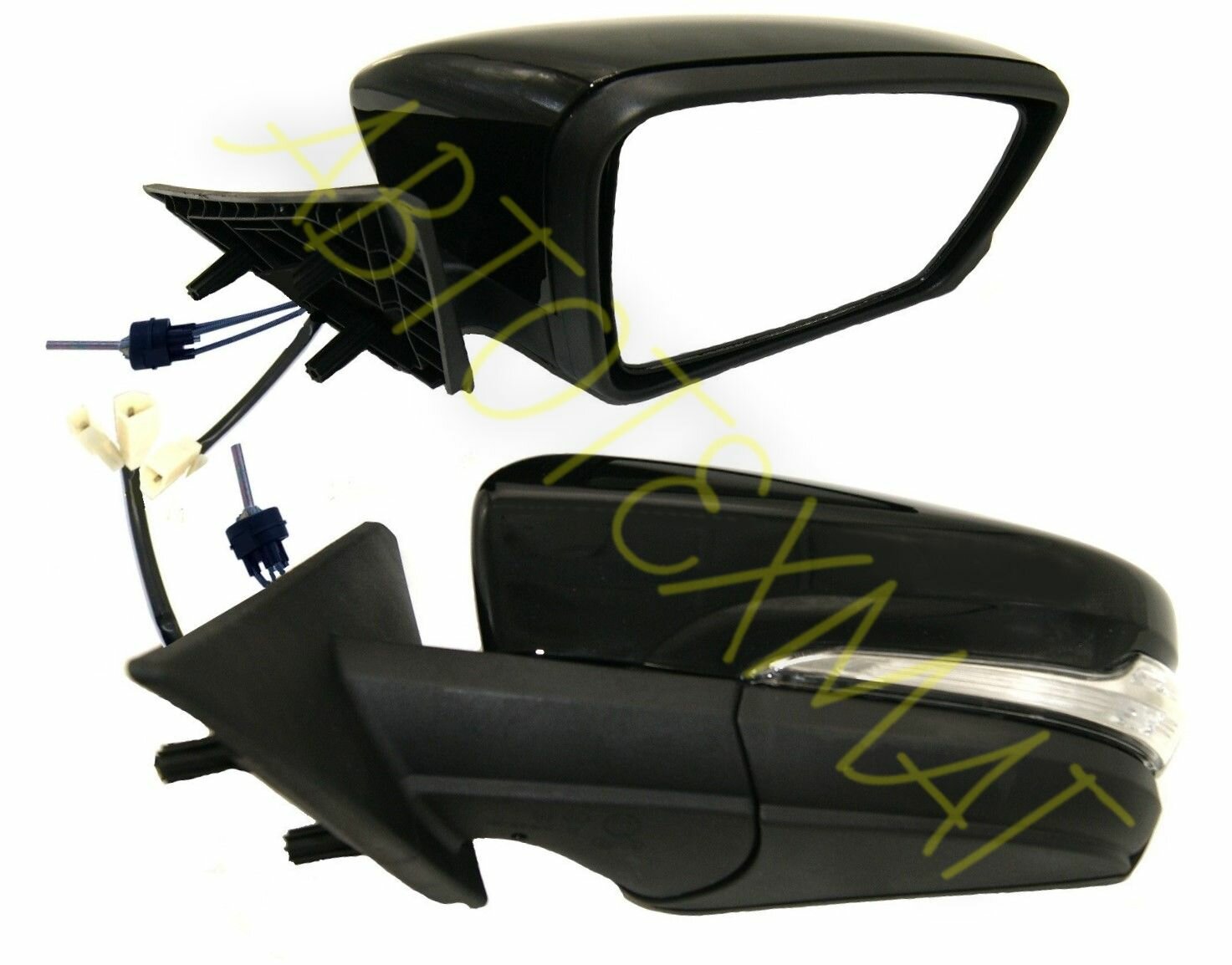 Зеркало боковое ВАЗ 2110, 2111, 2112, 2170, 2171 лада Приора, комплект в корпусе ВАЗ 2191 Гранта с обогревом и повторителем поворотов цвет Космос (665).