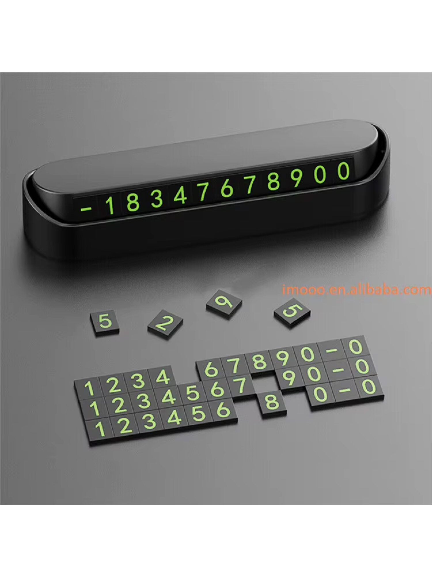 Парковочная автовизитка черная, табличка с номером телефона в автомобиль