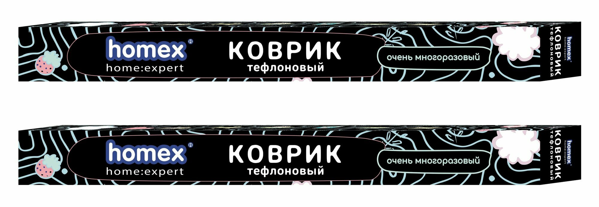 Homex коврик тефлоновый Многоразовый, 33 х 40 см, 2 шт