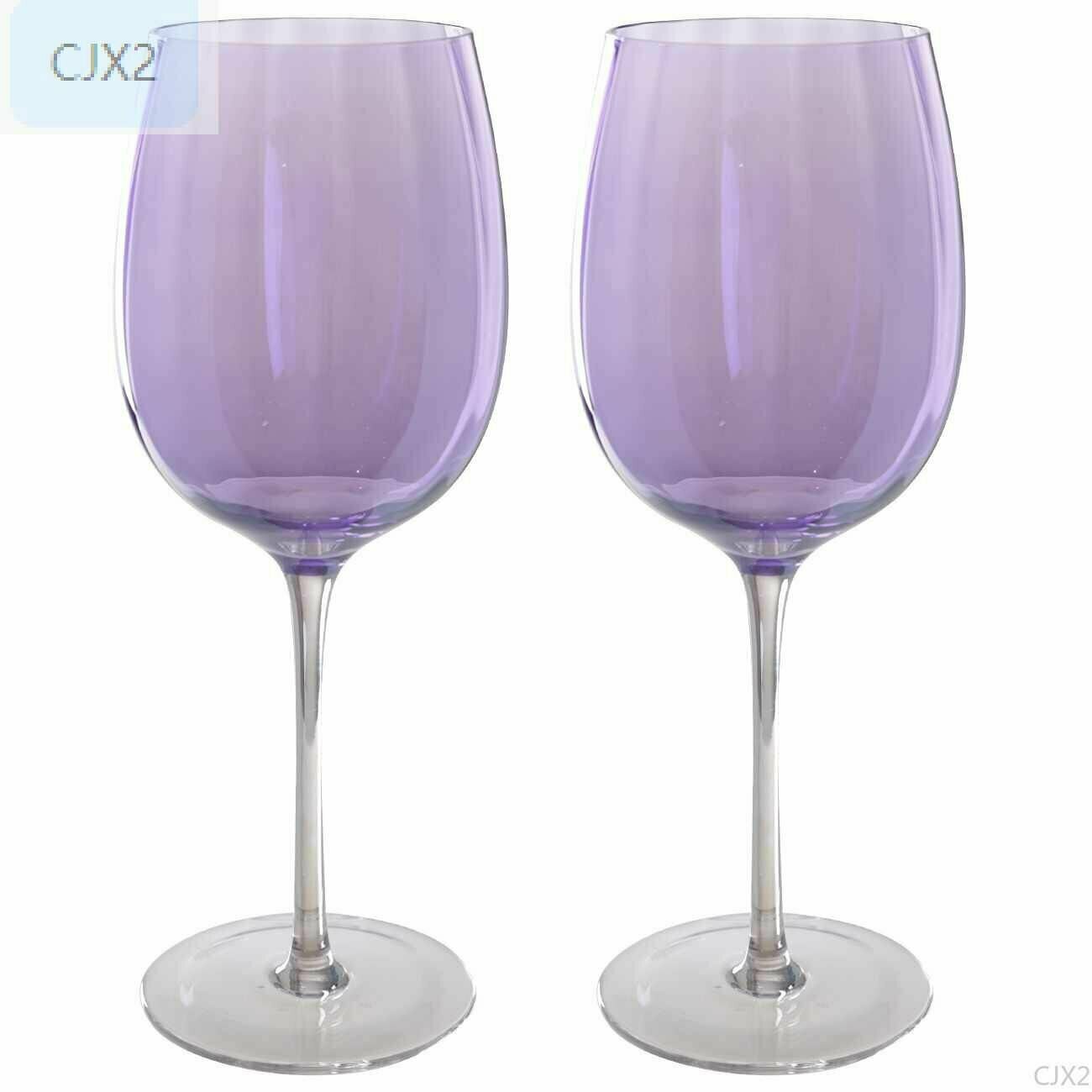 Бокал для вина, 470 мл, 2 шт, стекло, фиолетовый, Filo color-CJX2