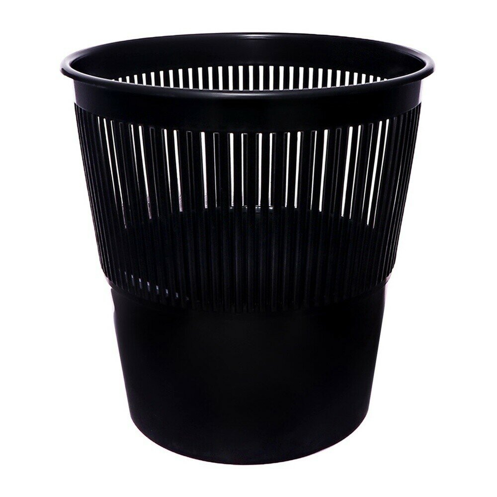 Корзина для мусора Calligrata Микс 10 л пластик черная