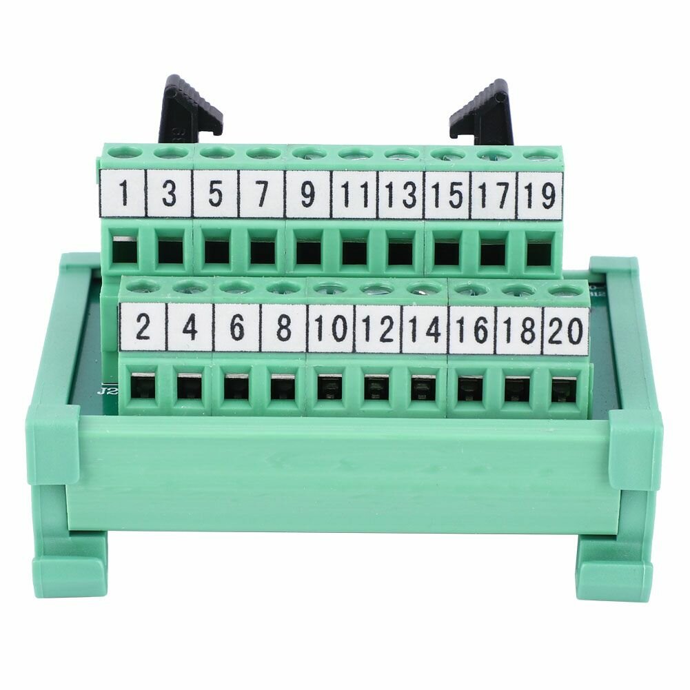 Клеммный модуль IDC-20P 35мм на DIN-рейку